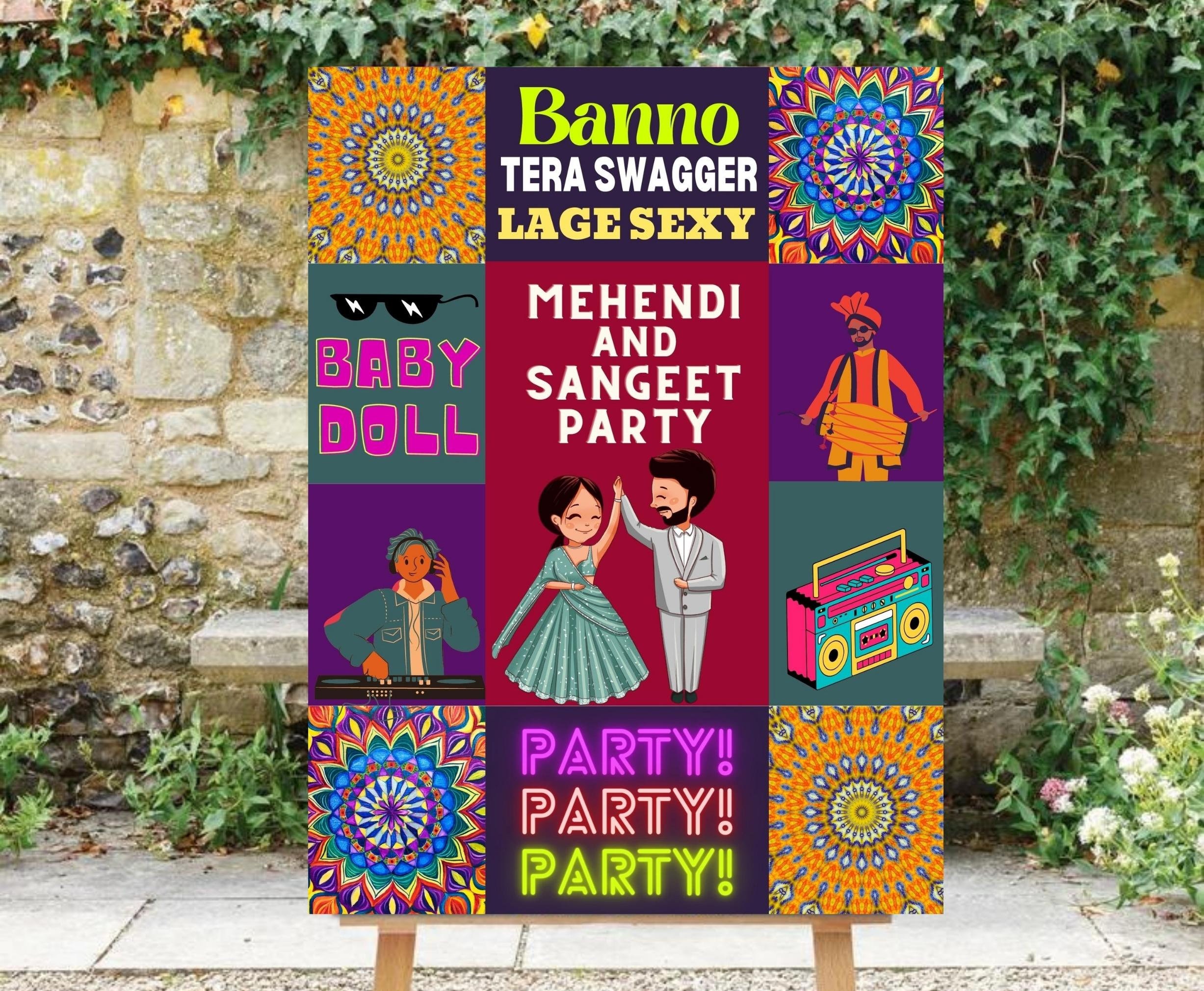 Mehndi Signs as Mehndi Poster Desi Decor as Mehendi Signs - Etsy