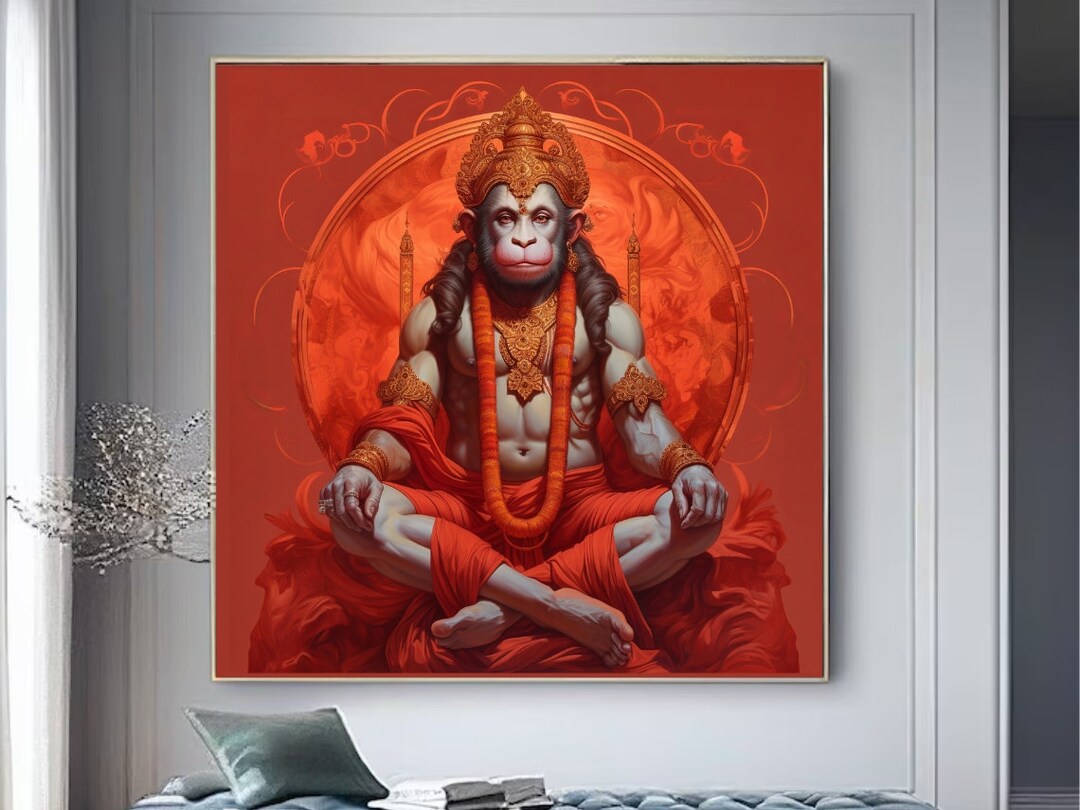 Lord Hanuman PRINT, Hanuman Ji , Monkey God, Ramayana, Hindu Gods ...