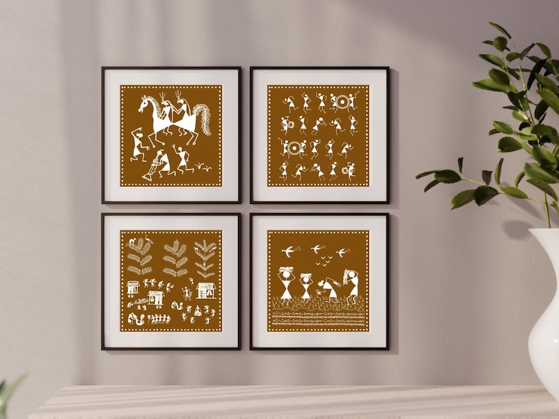 Warli Painting, Warli Art, Wall Hanging, Wall Decor, Warli Art, Indian ...