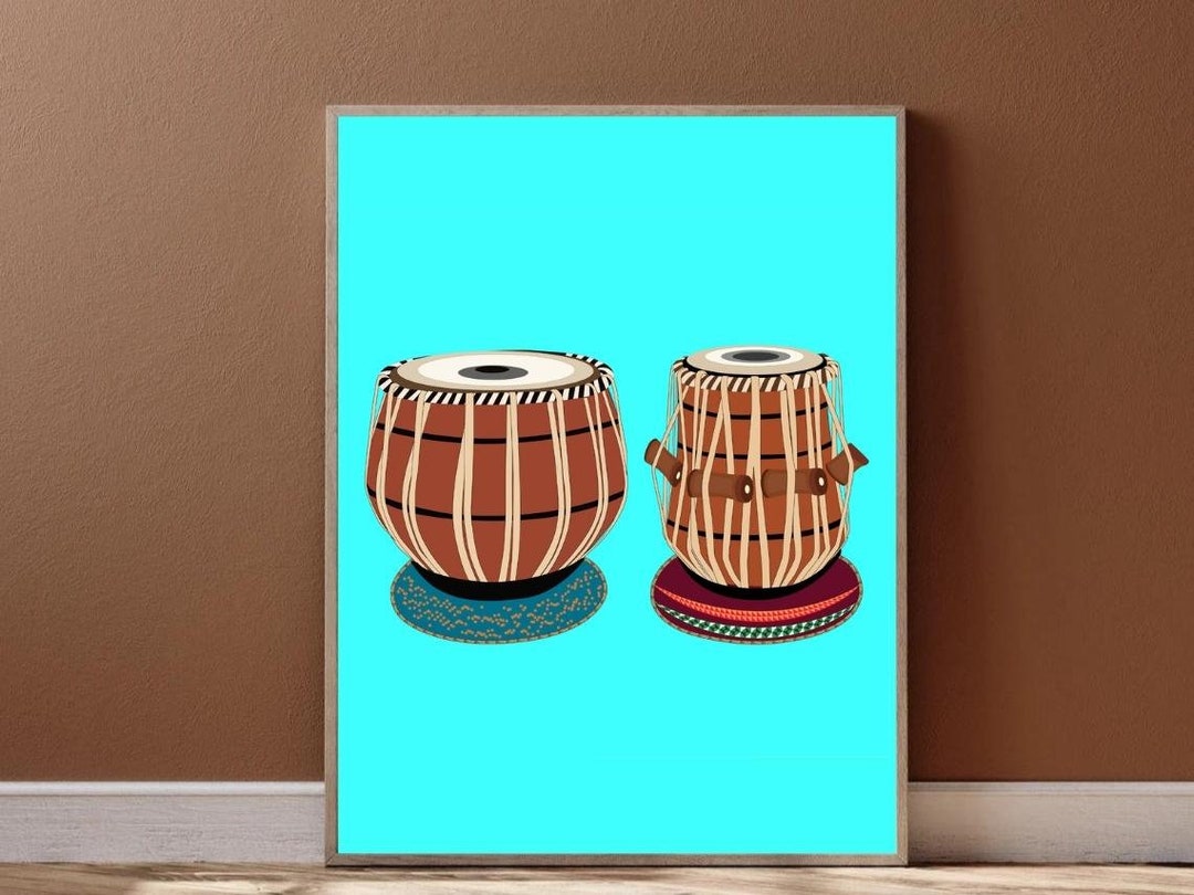 Tabla I Illustration Art Print I Music Art I Musical Instruments I ...