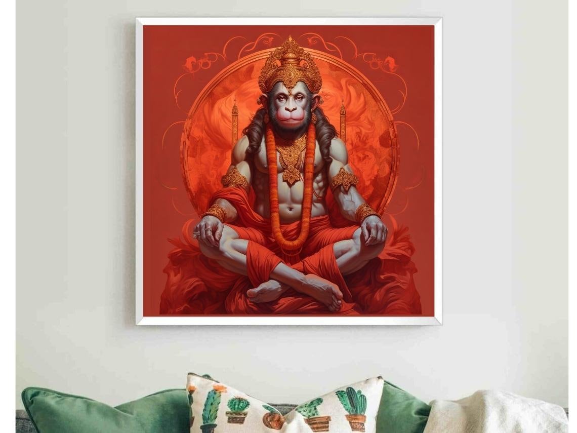 Lord Hanuman PRINT, Hanuman Ji , Monkey God, Ramayana, Hindu Gods ...