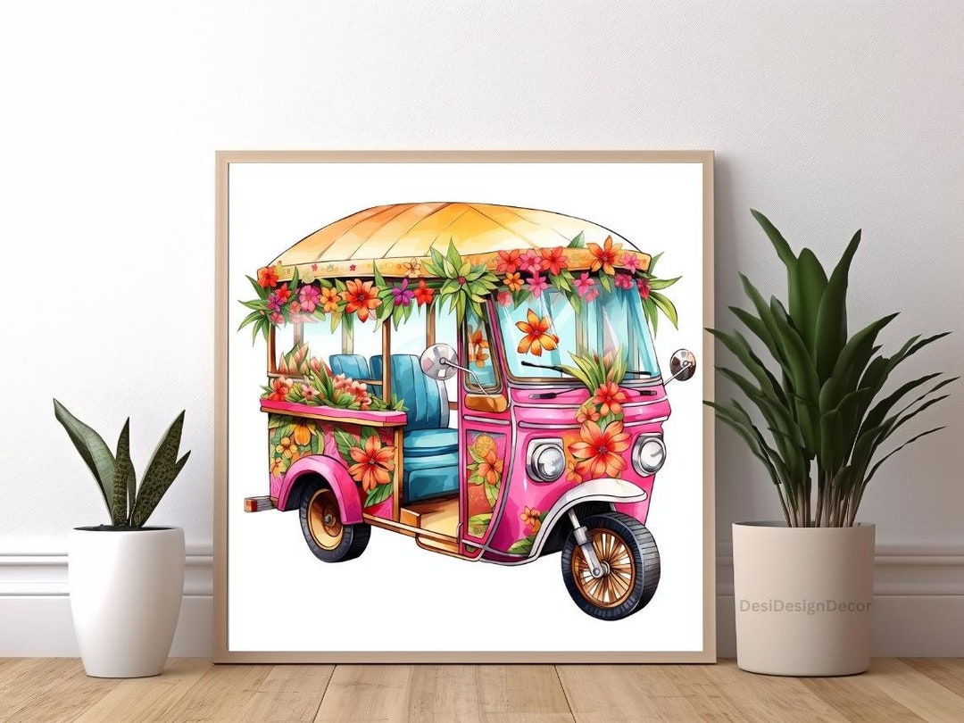 Auto Rickshaw , Watercolor Art , Chennai Art , Indian Art , Indian ...