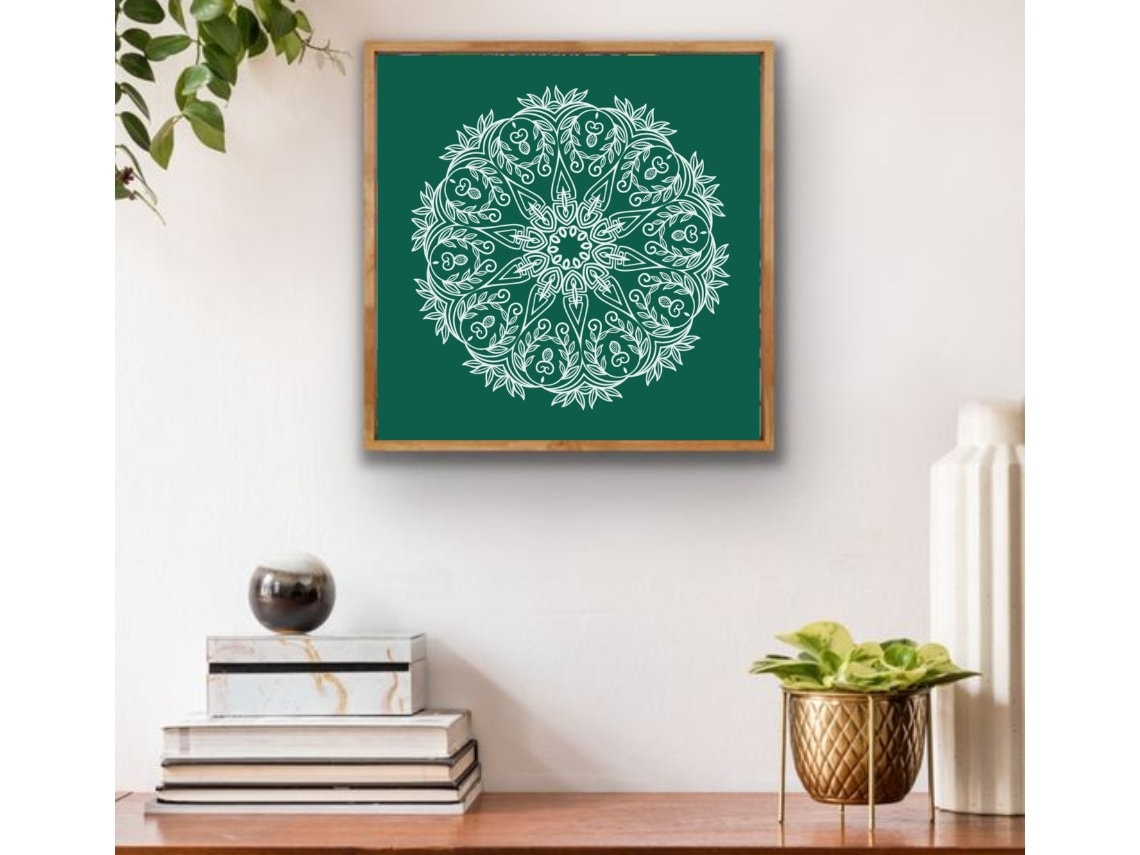 Indian Mandala Wall ,indian Art ,set of 6, Minimal Art, Puja Pooja ...