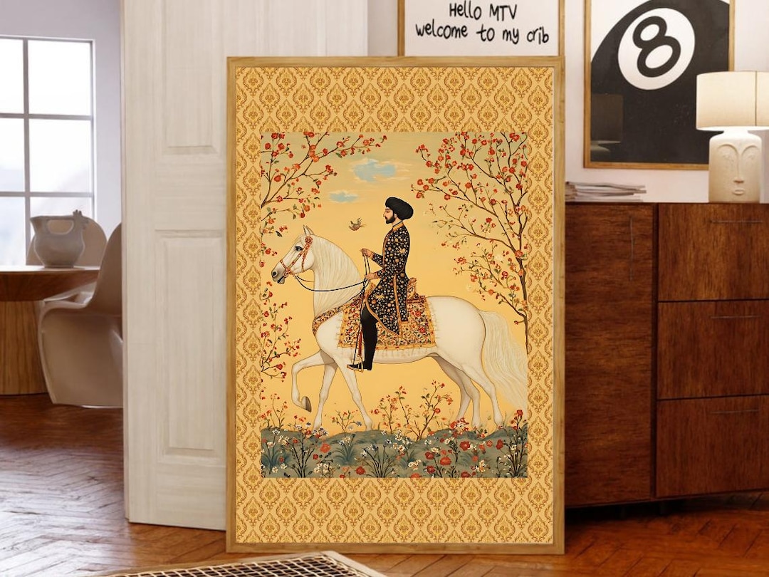 Indian Folk Art, Indian Maharaja, Indian Raja, Indian Royal Digital Art ...
