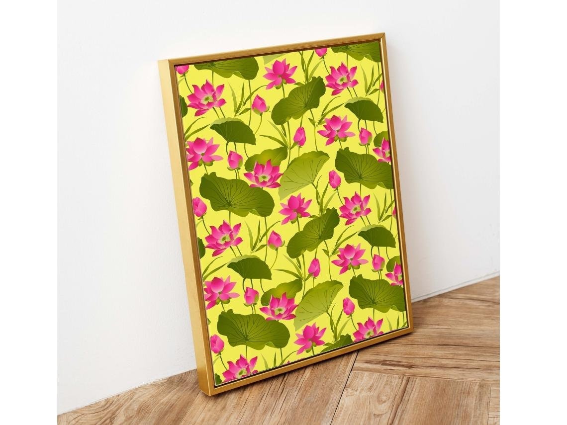 Lotus Flower Print, Pichwai Painting ,lotus Flower Poster, Indian Art ...