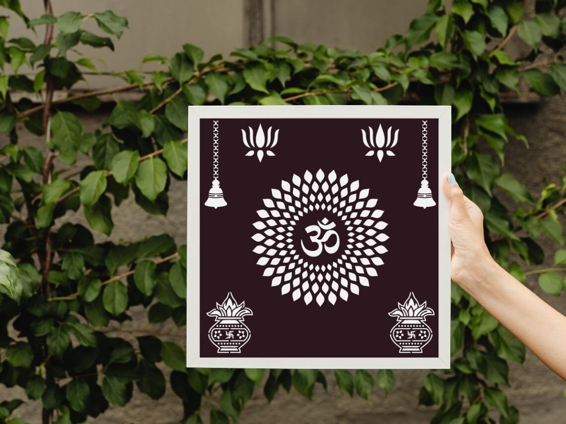 Kolam Art Print Indian Rangoli Art Traditional Indian Folk - Etsy