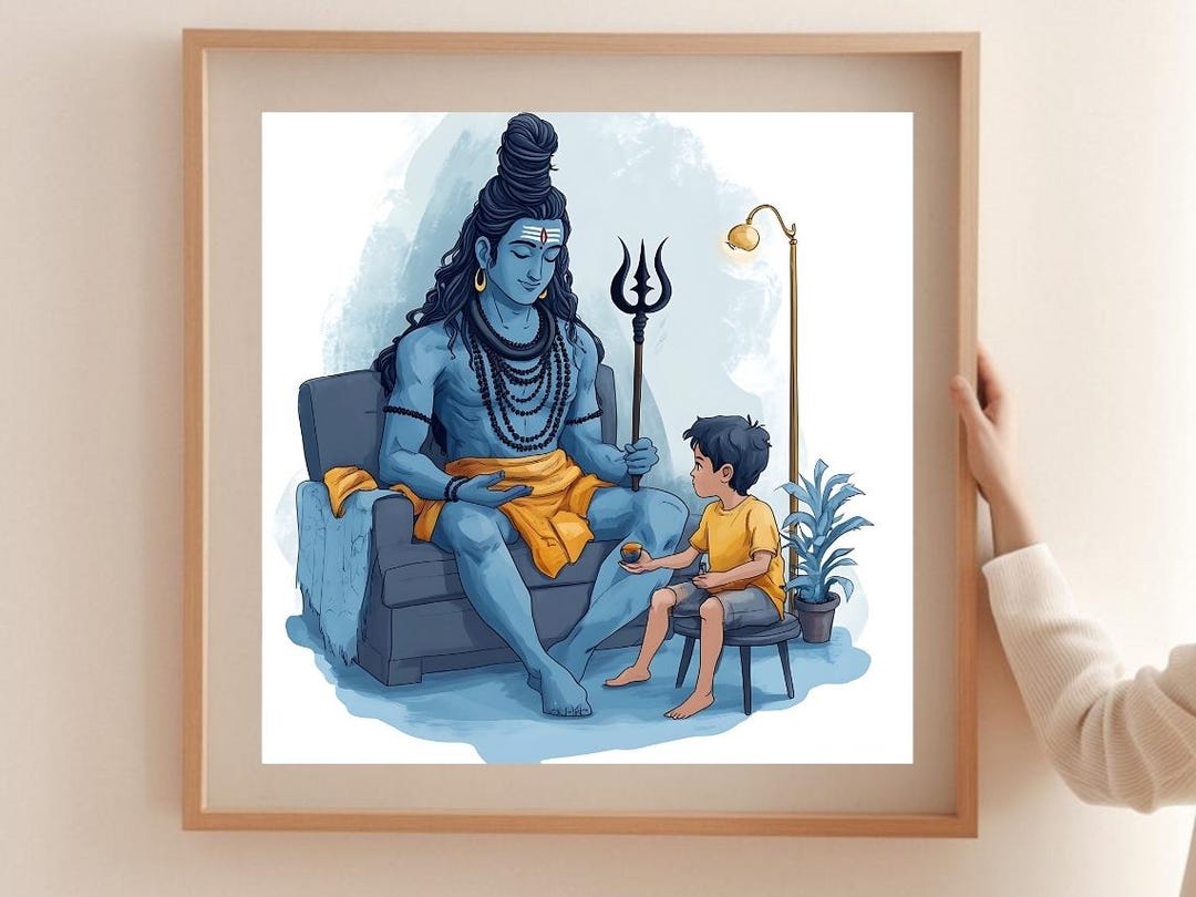 Shiv With Kids , God Shiva, Parvati, Shiv Parvati Hindu God, Shiv Art ...