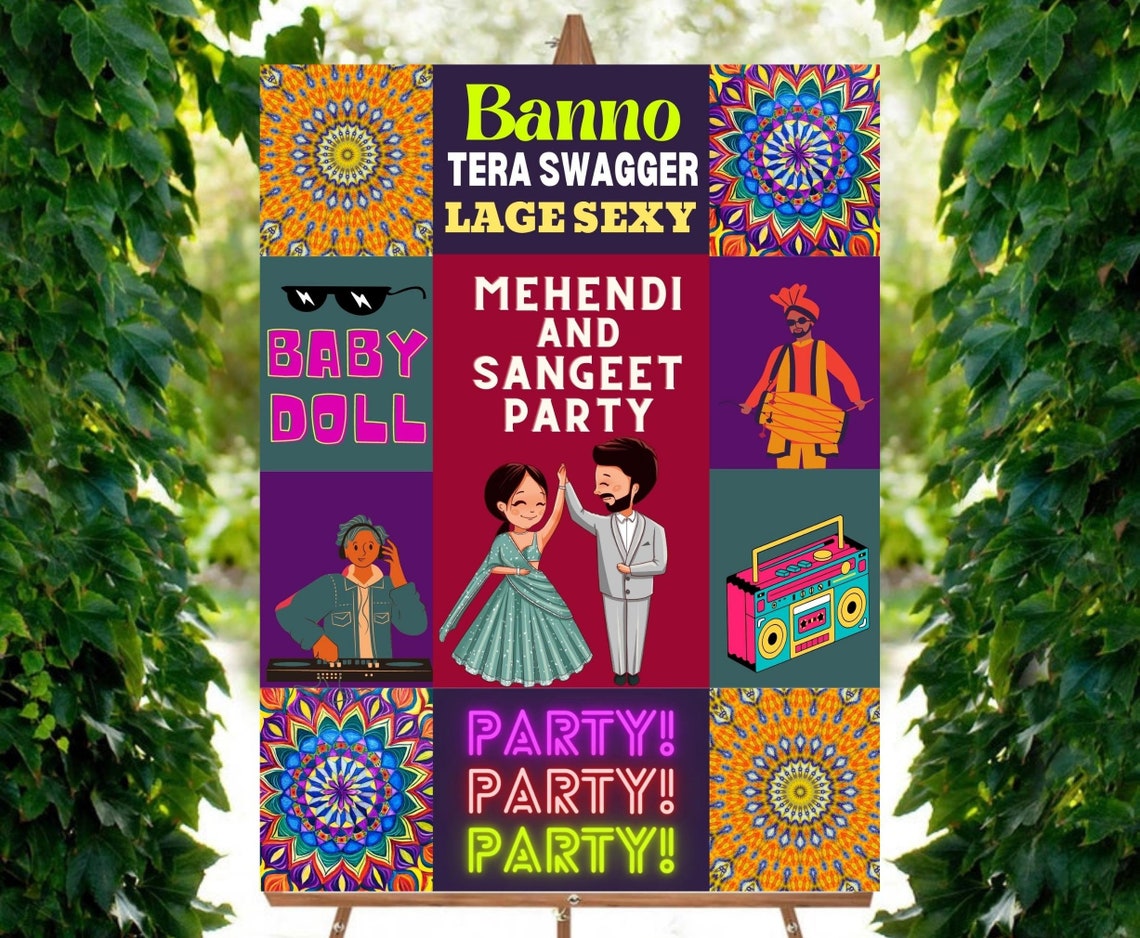 Mehndi Signs as Mehndi Poster Desi Decor as Mehendi Signs - Etsy