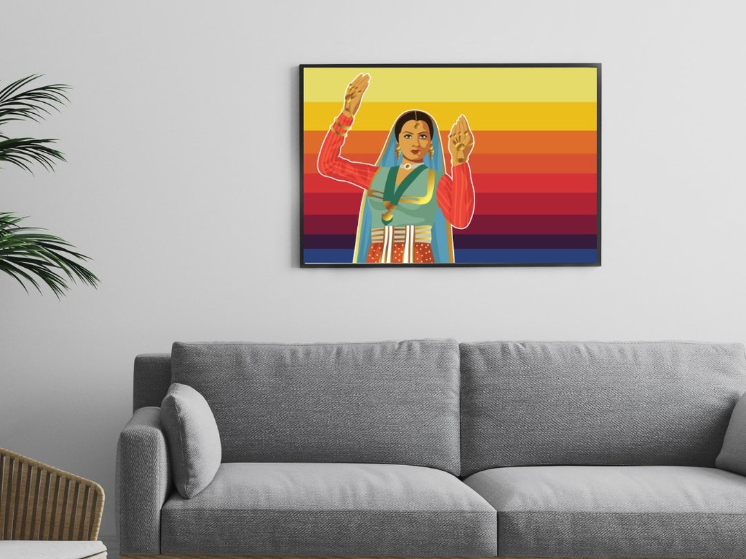 Rekha Poster, Indian Movie, Wall Art, Film Poster , Desi Print, Digital ...