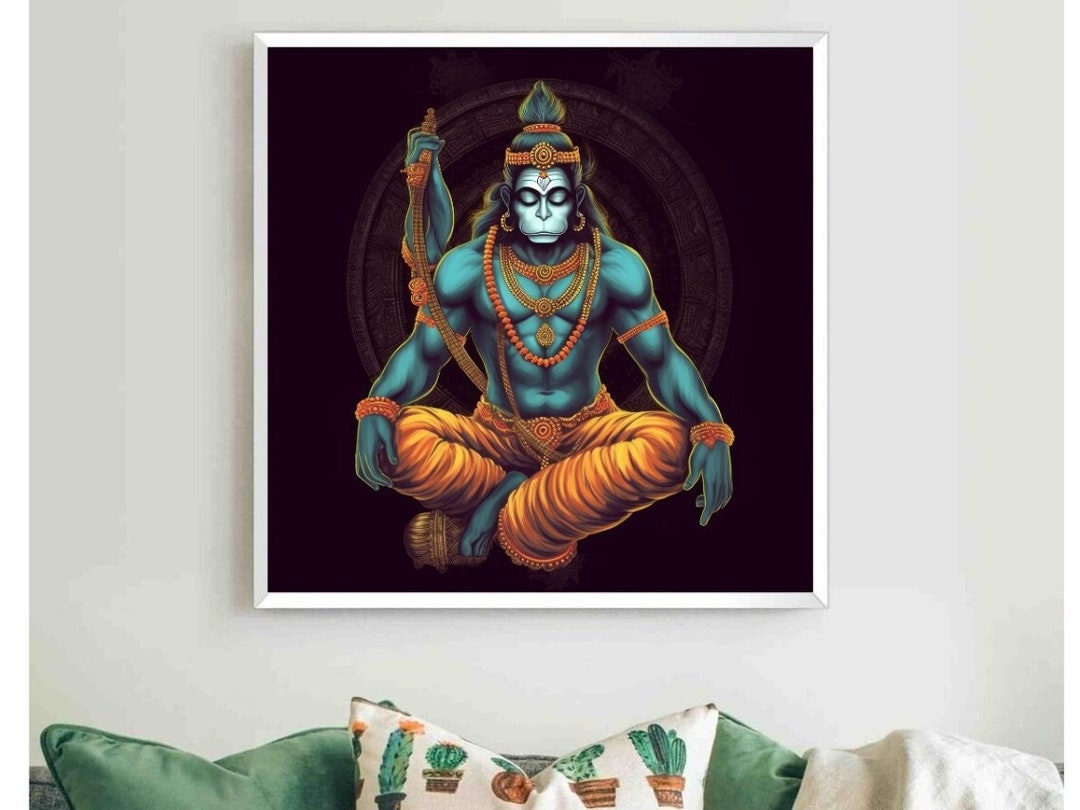 Lord Hanuman Hanuman Art Print Lord Hanuman Art Hanuman - Etsy