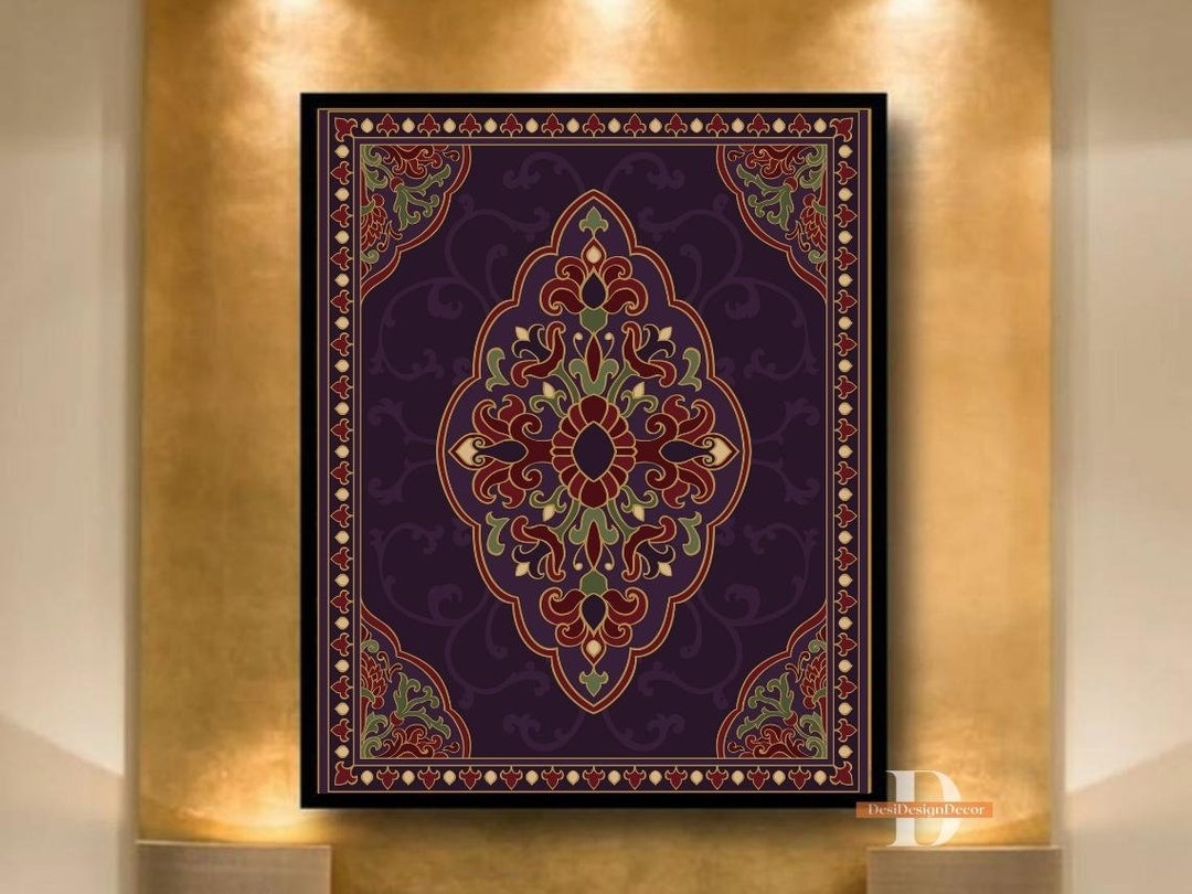 Indian Folk Art ,living Room Decor, Royal Prints, Floral Prints, Home ...