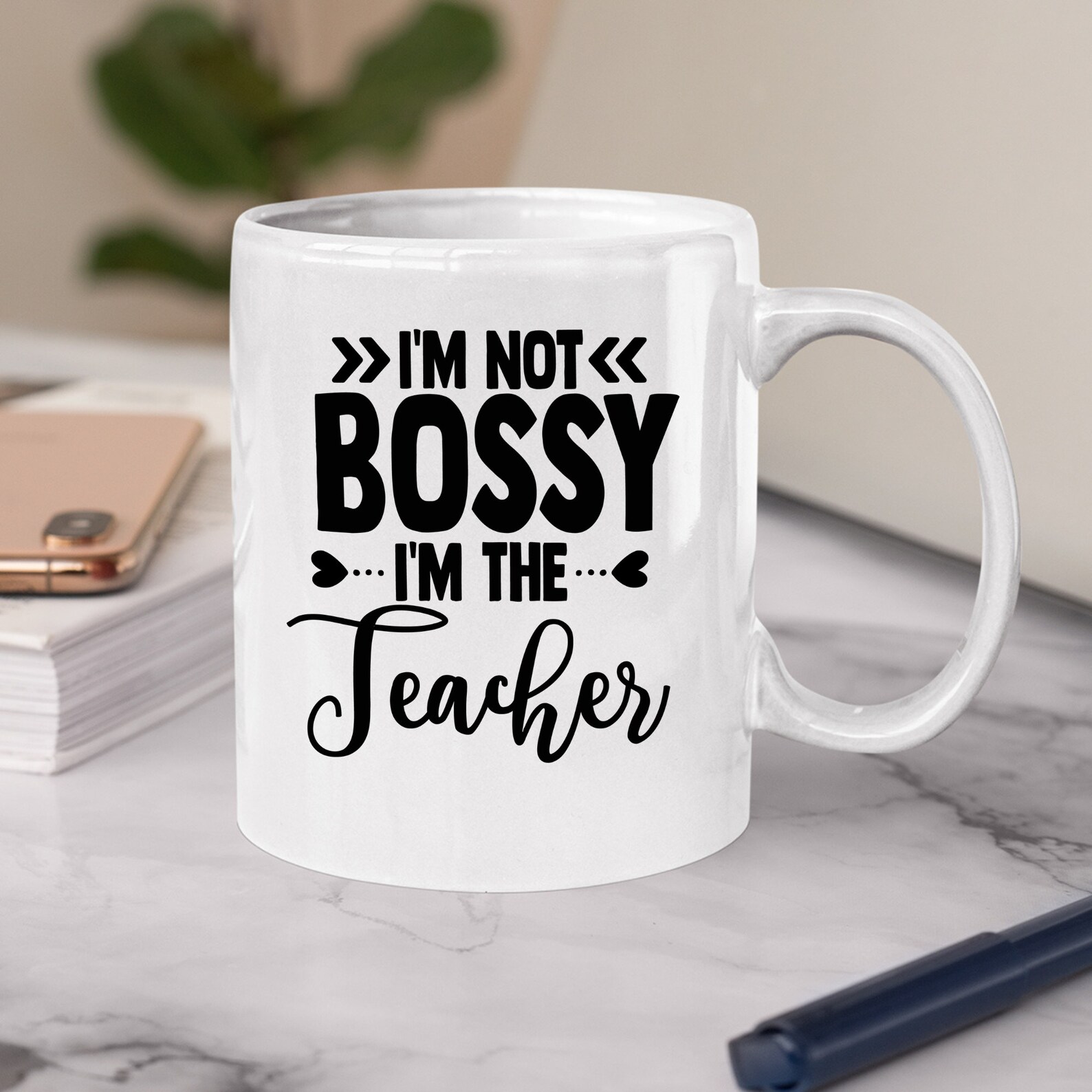 I'm Not Bossy I'm the Teacher SVG and Cut Files for Crafters Digital ...