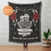 Human Skeleton Bedroom Woven Throw Blanketvalentine's Day Giftcustom ...