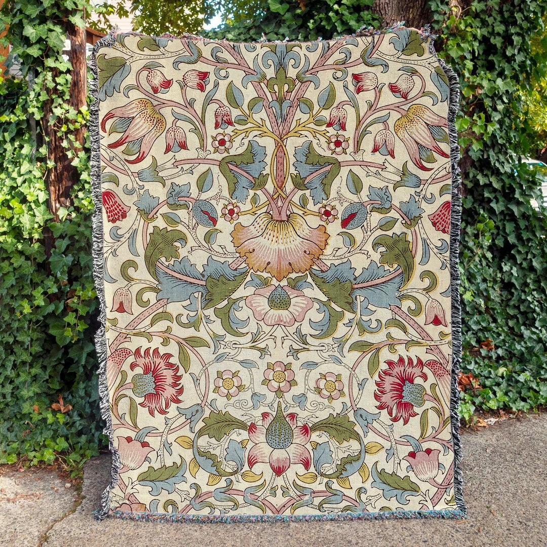 Strawberry Thief Weaving Blanket, William Morris Sofa Throw Blanket ...