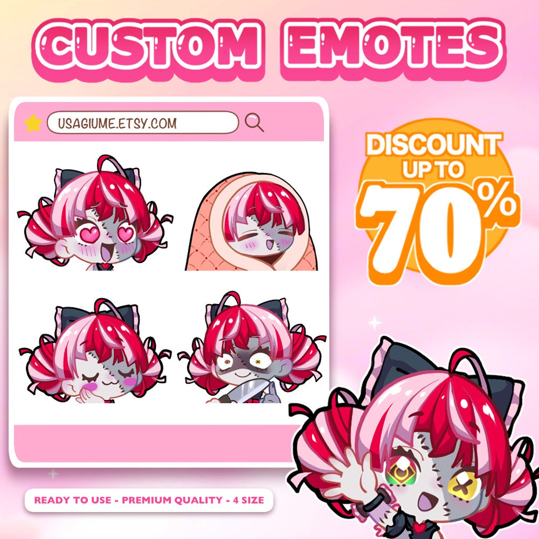 Custom Emotes Custom Twitch Emotes, Kick Emotes, Twitch Emotes, Vtuber ...