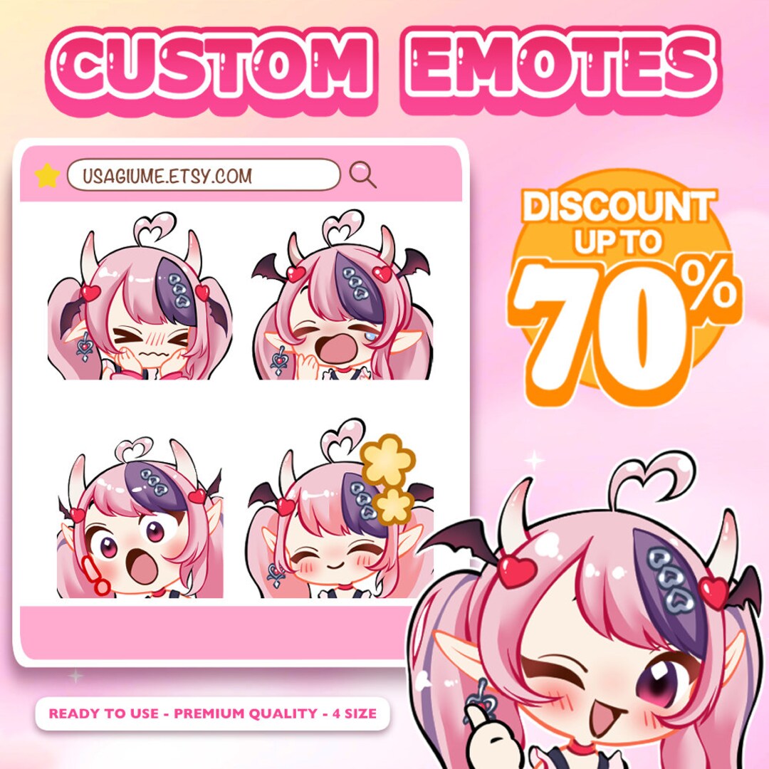 Custom Emotes Custom Twitch Emotes, Kick Emotes, Twitch Emotes, Vtuber ...