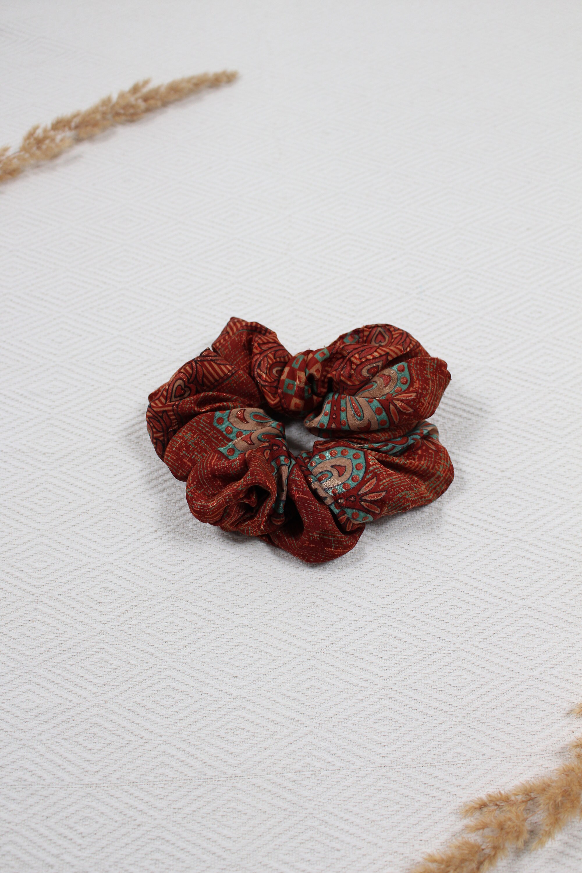 Recycled Sari Boho Scrunchies Hair Tie Bohemian Saree Hair Tie - Etsy