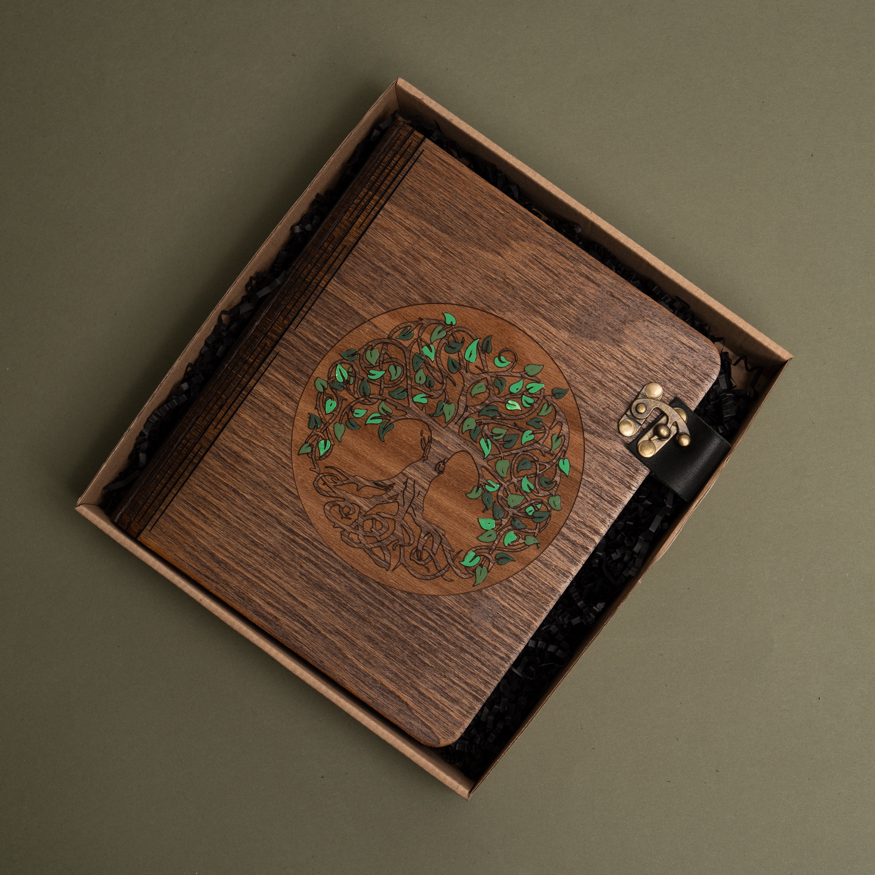 Tree of Life Photo Album | Personalized Engraved Photo Album | Wooden ...