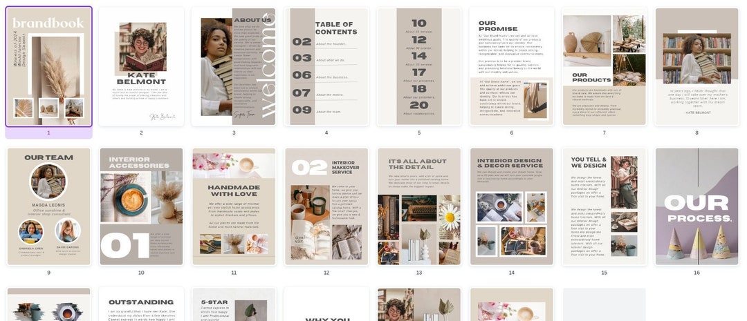 Editable Workbook Template Made With Love in Canva Workbook - Etsy