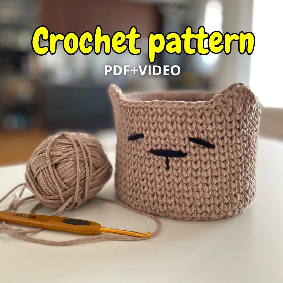 Crochet Basket Pattern | Cute Toy Storage | Handmade Gift for Grandkids ...