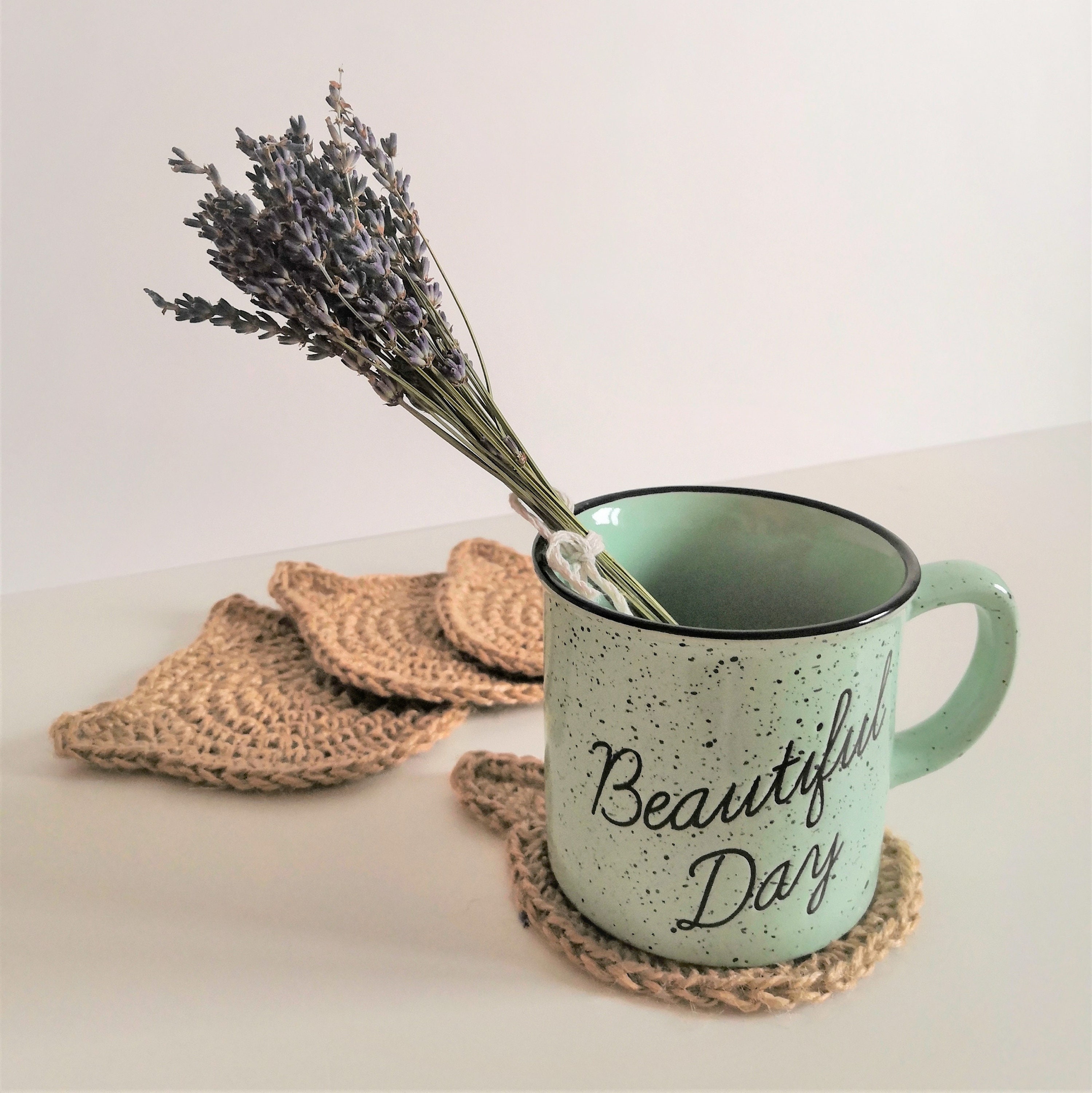 Crochet Coasters Pattern Jute Coasters Cat Lover Gift Easy - Etsy Canada