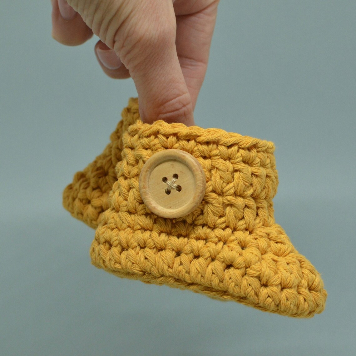 Crochet Pattern Simple Baby Booties Baby Footwear Newborn - Etsy