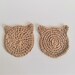 Crochet Coasters Pattern, Jute Coasters, Cat Lover Gift, Easy Crochet ...
