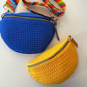 Crochet Sling Bag Pattern, Spring Cross Body Purse, Bum Bag Unisex ...