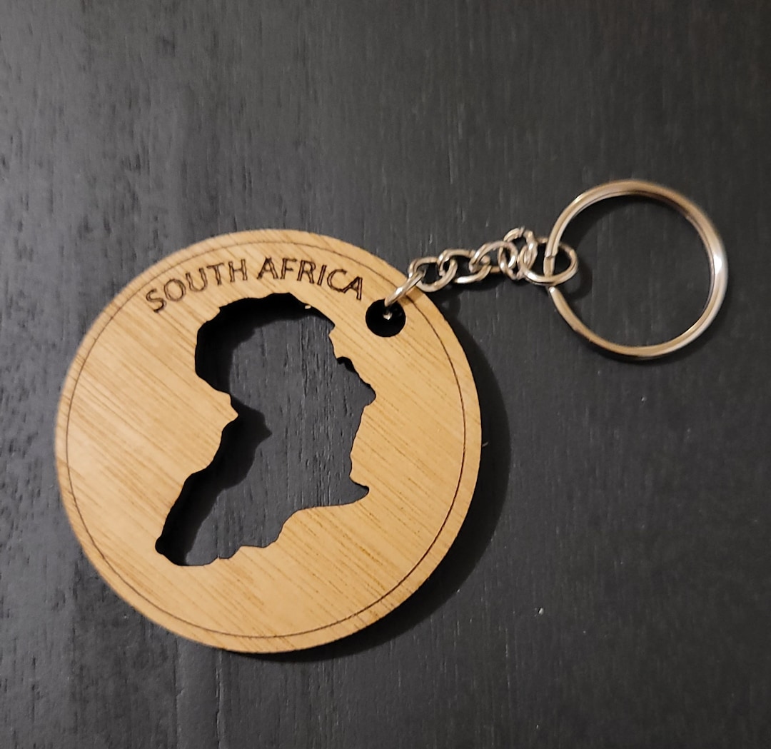 Handmade Wooden South African Keyrings - Etsy