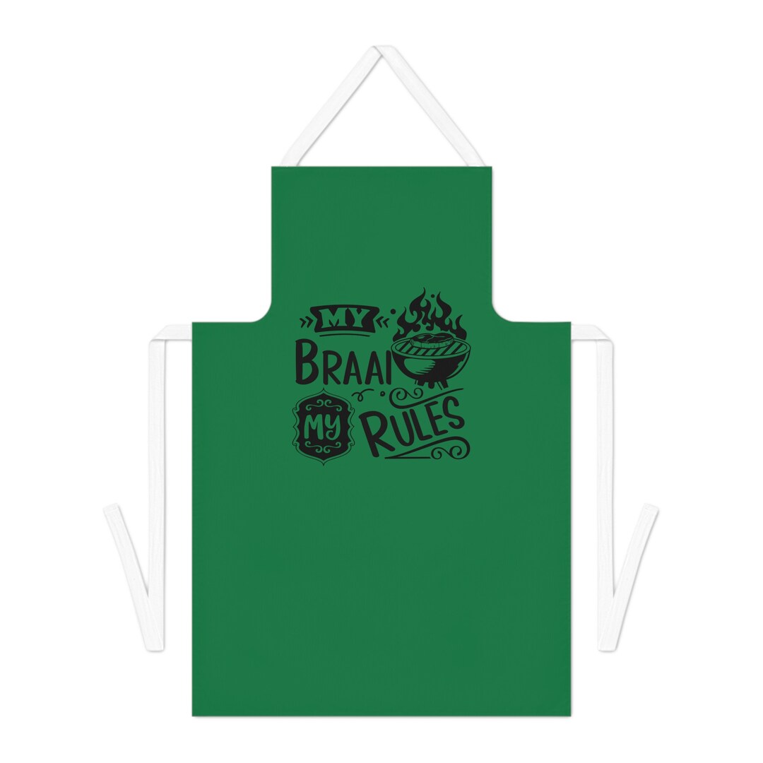 The My Braai My Rules Dad's Braai Apron South African Cotton Apron - Etsy