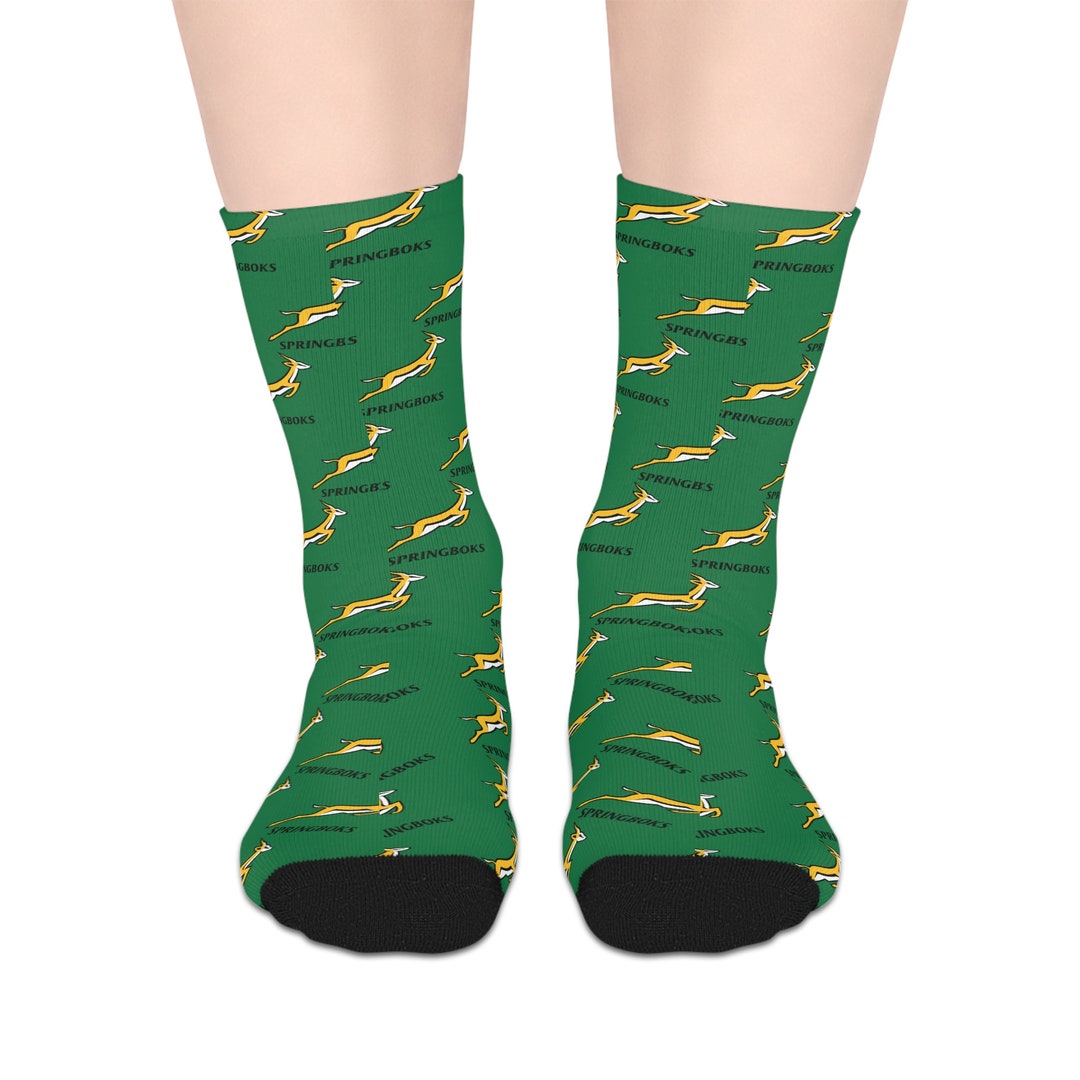 South African Springbok Rugby Mid-length Socks - Etsy