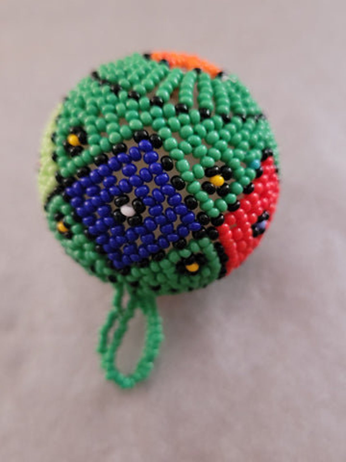 HANDMADE South African Christmas Decorations Beaded Keychains Zulu ...