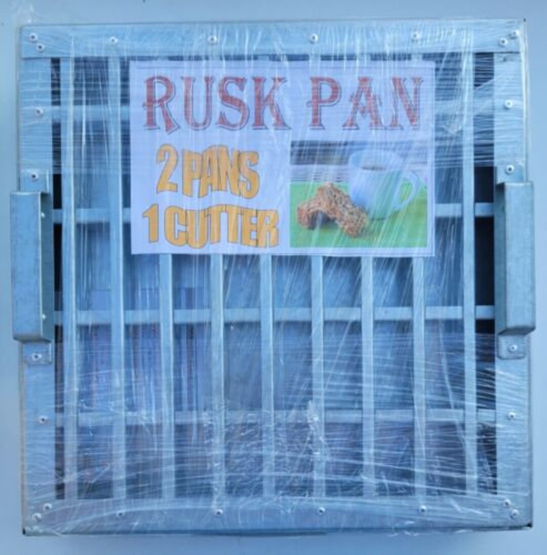 South African Rusk Pan / Tray With Cutter 2 Pans 1 Cutter - Etsy