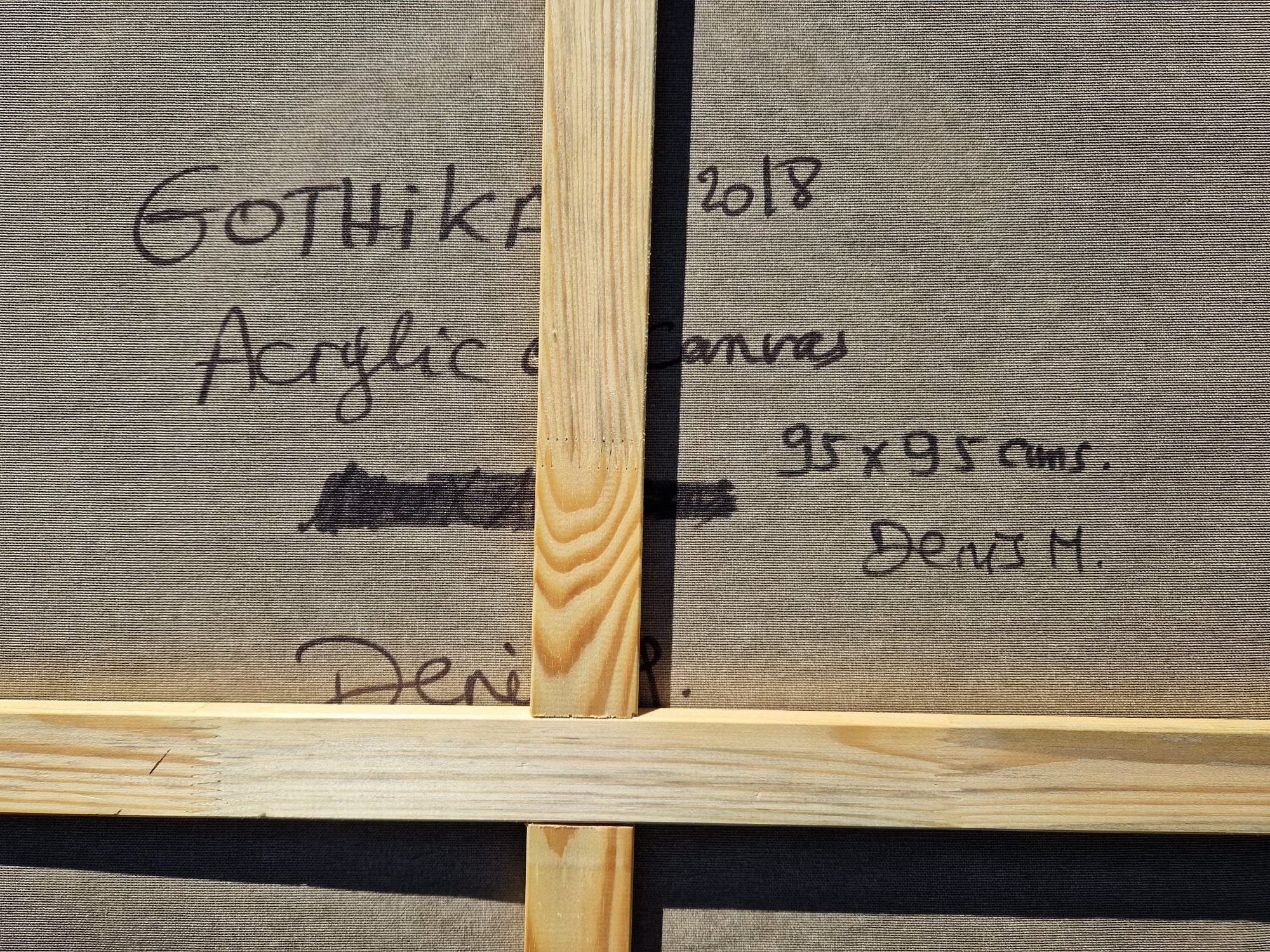 Denis Marcon Gothic oil Painting with Certificate of - Etsy