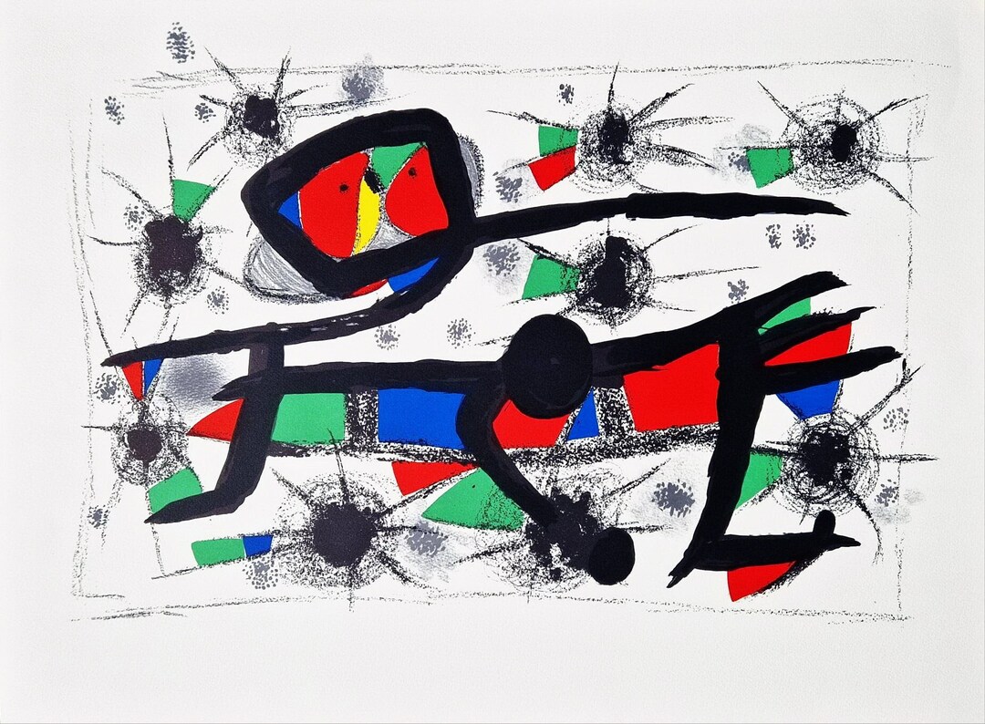 JOAN MIRO - Peinture = Poésie (unframed Original Lithograph),modernist ...