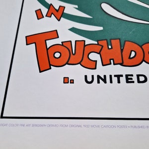 Walt Disney / Circle Fine Art Touchdown Mickey años 70-80 - Etsy México