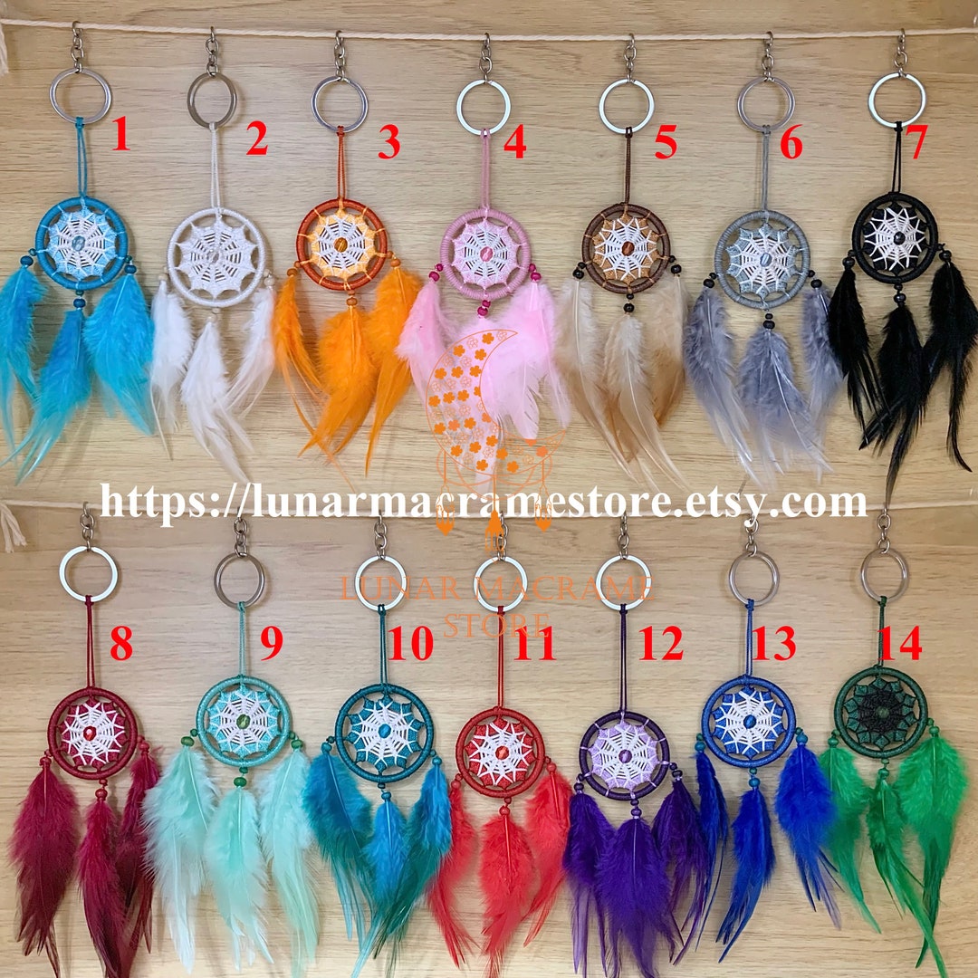 Mini Dreamcatcher Keychain, Dream Catchers Hang in the Car, Gift Couple ...