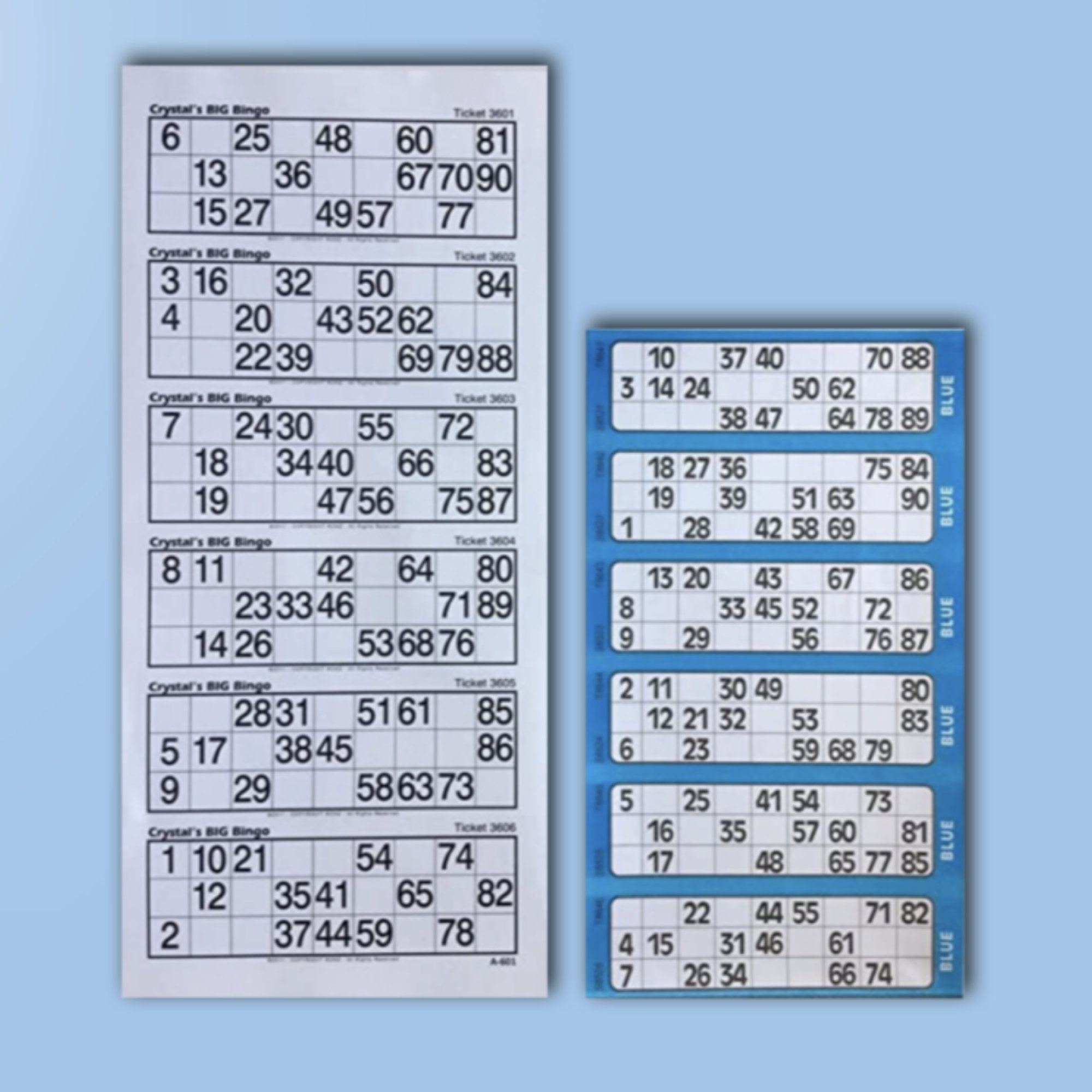Extra Large Bingo Flyers – Ideal for Visually Impaired Players Strips ...