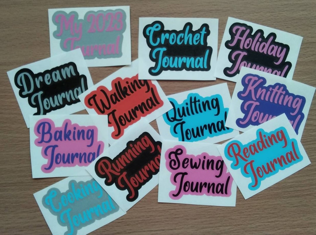 Journal Vinyl Decal Sticker 2023 2024 Crochet Holiday - Etsy