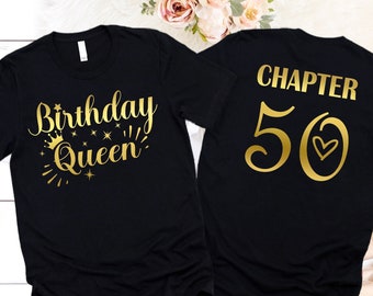 50th Birthday Shirt,women Birthday Group Gift, Birthday Party T-shirt ...