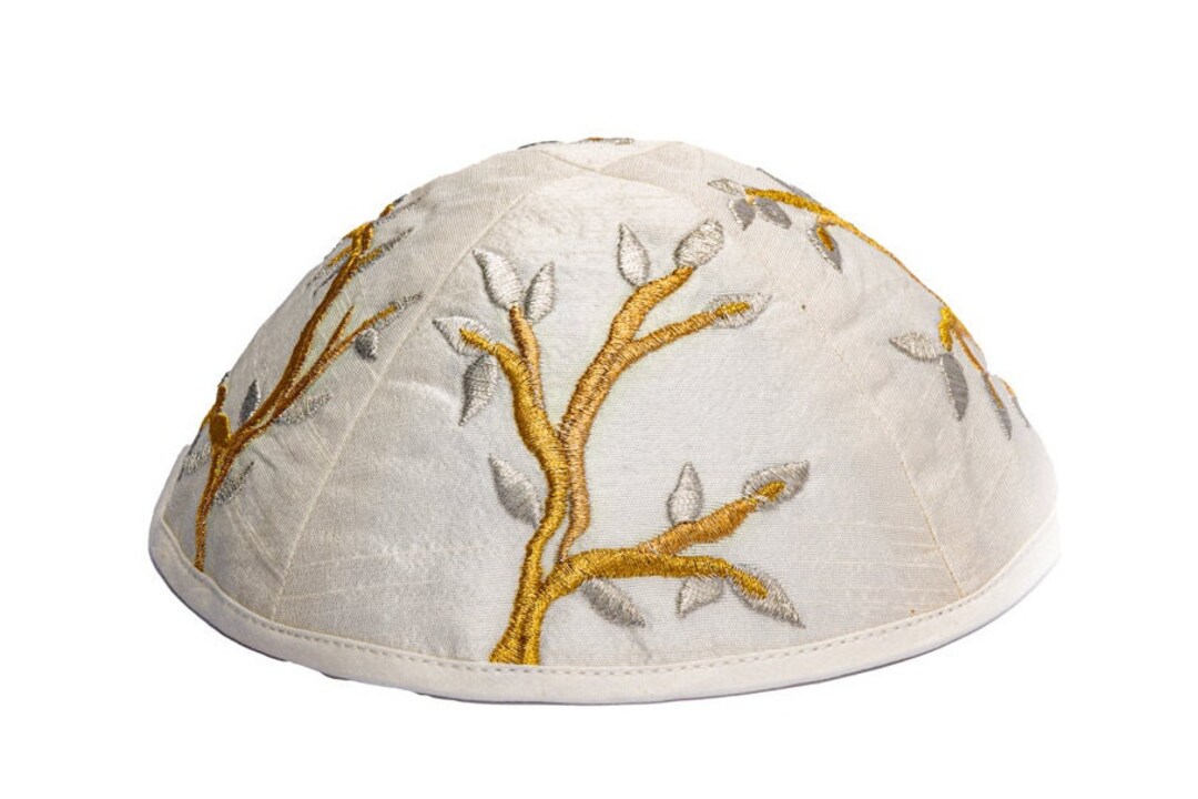Yair Emanuel Tree of Life Jewish Kippah for Men - 7.5 Inch - Premium ...