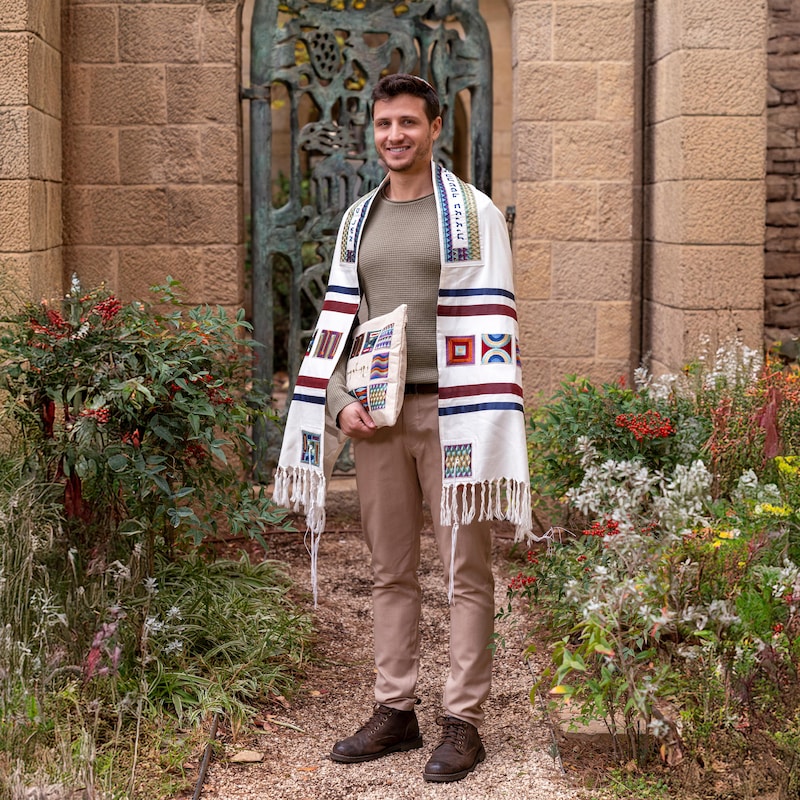 Tallit Prayer Shawl Brown - Etsy