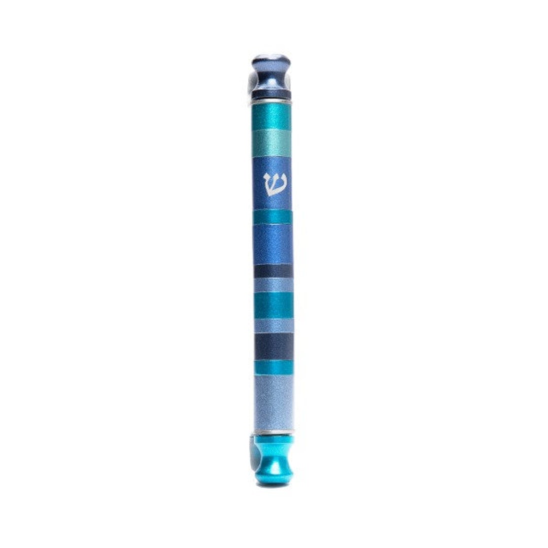 Yair Emanuel Modern Colorful Scroll Shaped Mezuzah Case - Shades of ... Yair Emanuel Modern Colorful Scroll Shaped Mezuzah Case - Shades of ...