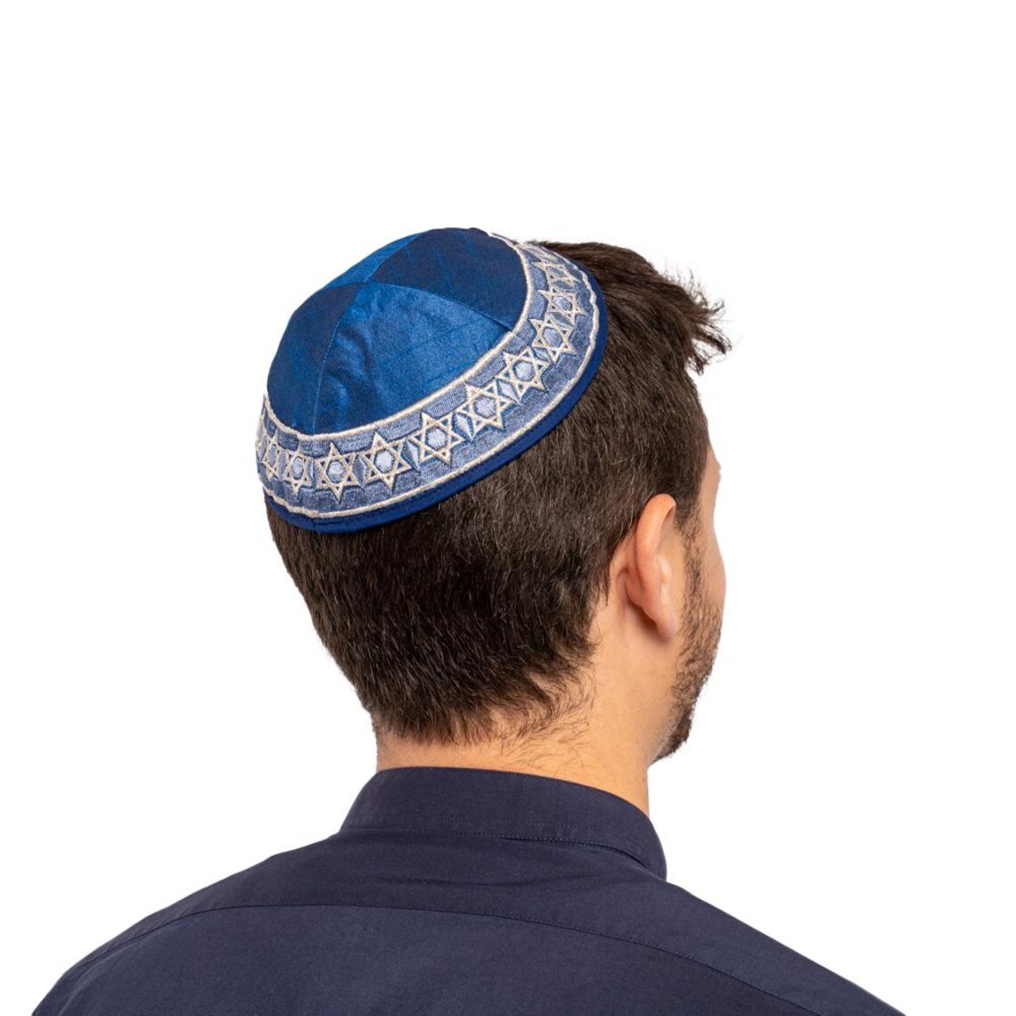 Yair Emanuel Classic Jewish Kippah for Men and Women - 7.5 Inch ...