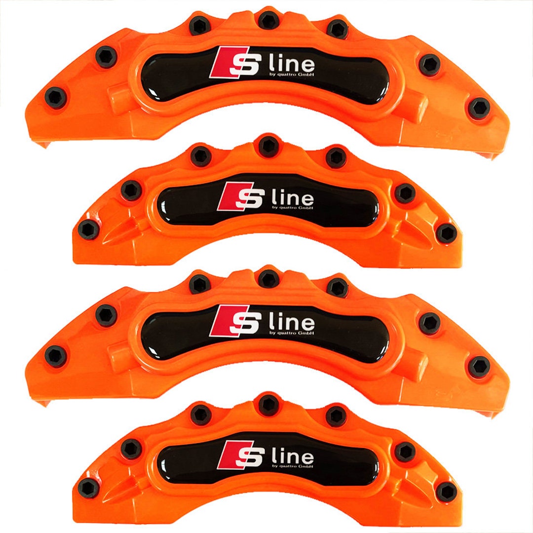 4x Set Fluorescent Orange Audi S Line Brake Caliper Covers S - Etsy