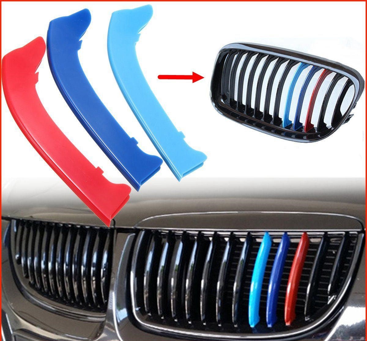 BMW E90 E92 E93 M3 Gloss Black Grilles – EuroCustomsPR, 47% OFF