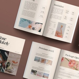 Media Kit Template for Photographers | Media Kit for Influencers ...