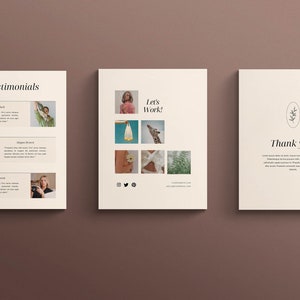 Media Kit Template for Photographers | Media Kit for Influencers ...