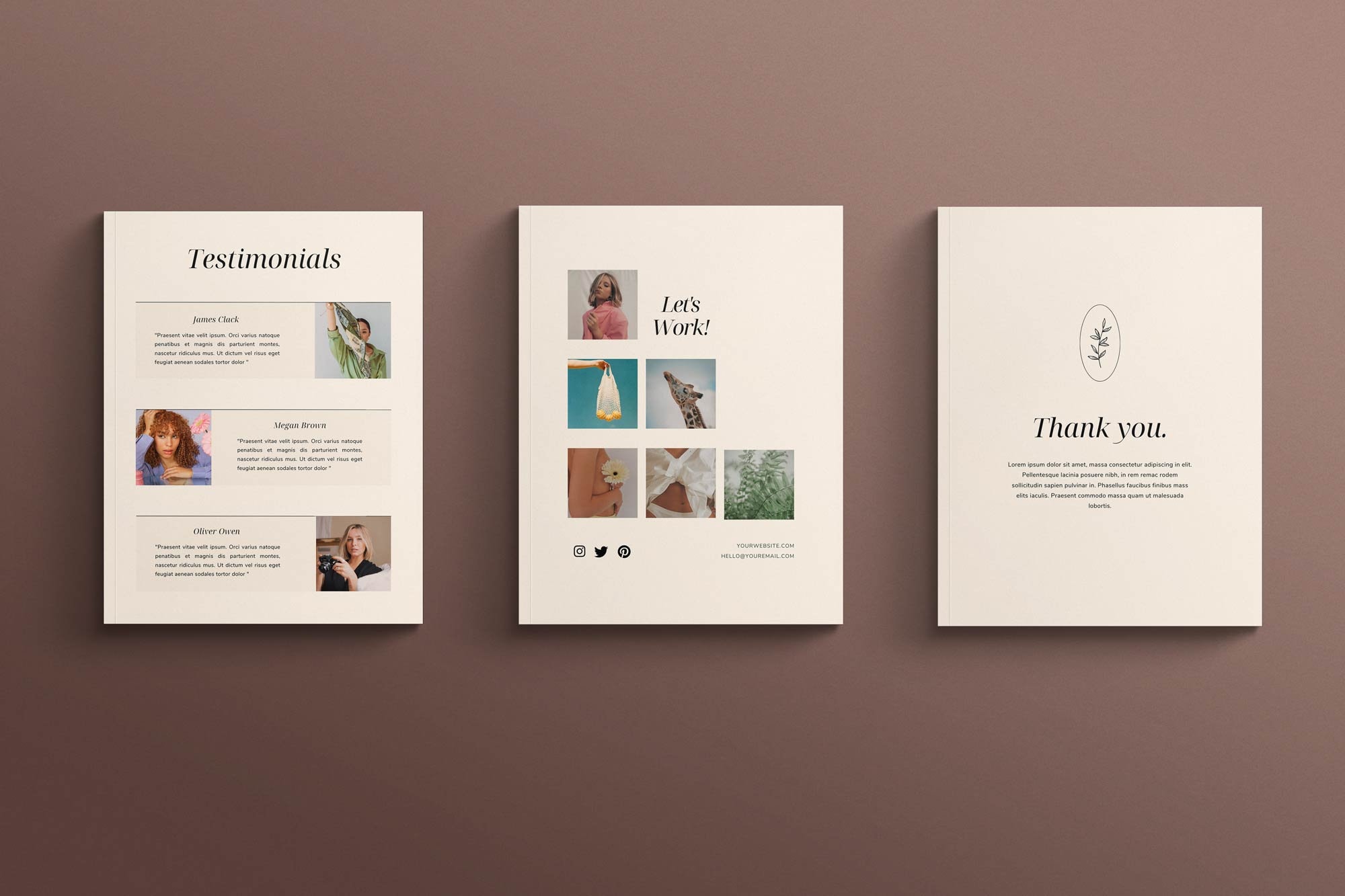 Media Kit Template for Photographers | Media Kit for Influencers ...