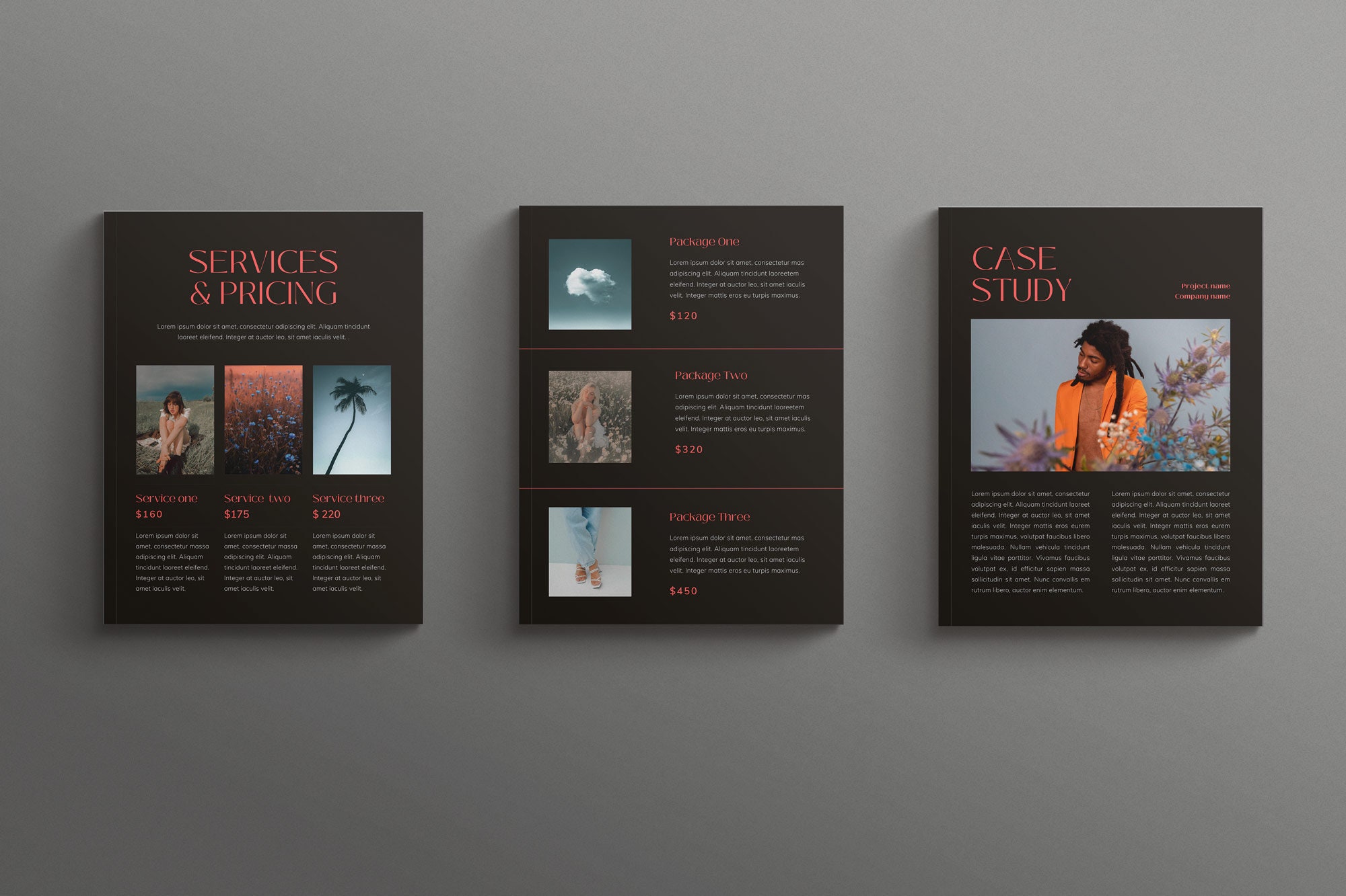 DARK MODE | Media Kit Canva Template for Content Creators, Bloggers and ...